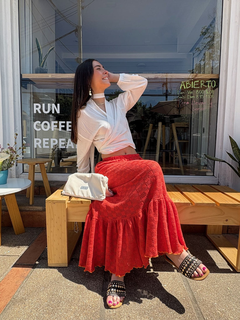 Pollera La Playa Tangerine – Kaduchile